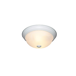 Designers Fountain 11 in 2-Light Flush Mount Ceiling Light, White, 1257S-WH-AL
