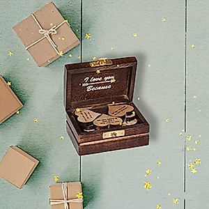 Love gifts for wife, Love gifts for her him, Love gifts for Girlfriend, love gifts for long distance relationship, 15 hearts with Beautiful Love Quotes Printed on Wooden Hearts, Unique Way to say " I LOVE YOU", For Wife/Girl friend/Husband/Boy friend, ann