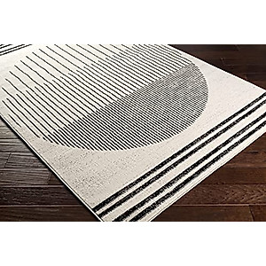Mark&Day Area Rugs, 8x10 Neerbosch Modern Light Gray Area Rug, Gray/Black/White Carpet for Living Room, Bedroom or Kitchen (7'10" x 10')