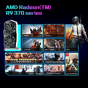Dell RGB Gaming Desktop PC, Intel Quad I5 up to 3.6GHz, Radeon R9 370 4G GDDR5, 16GB RAM, 512G SSD, WiFi & Bluetooth, RGB Keyboard & Mouse, Win 10 Pro (Renewed)
