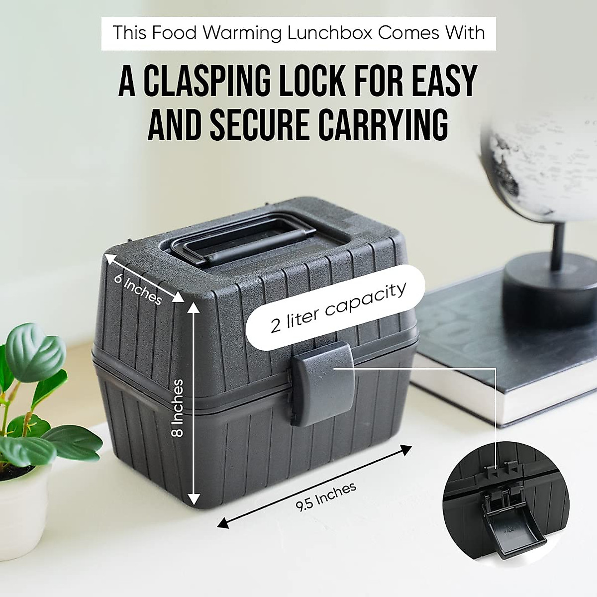 Zone Tech Heating Lunch Box - Premium Quality Electric Insulated Lunch Box Food Warmer Perfect for Picnics, Travelling, and On-site Lunch Break