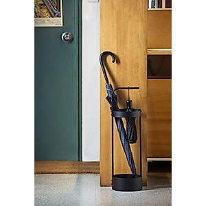 JackCubeDesign Steel Umbrella Stand Entryway Space Saving Umbrella Holder Organizer for Front Door(Black) – MK444A