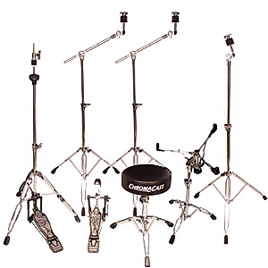 Sawtooth Command Series 4-Piece 18" Bass, ChromaCast Hardware, Champagne, Drum Set with Zildjian S Family Cymbals (ST-COM-4PC-18-C-S)