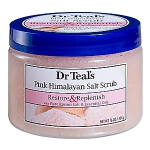 Dr. Teal's Salt Scrub Pink Himalayan Restore 16 Ounce Jar (Pack of 2)