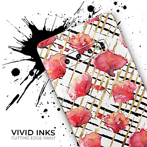 DesignSkinz Karamfila Watercolo Poppies V25 Protective Vinyl Decal Wrap Skin Cover Compatible with The Samsung Galaxy S20 (Screen Trim & Back Glass Skin)