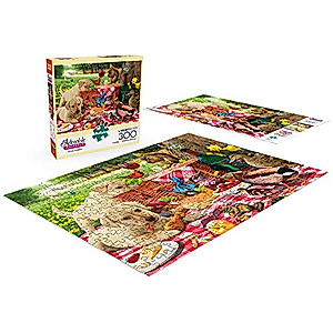 Buffalo Games - Picnic Raiders - 300 LARGE Piece Jigsaw Puzzle , Red
