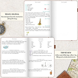 Legend Travel Planner – Vacation Itinerary Organizer for Solo Travel & Couples – Travelling Journal for Women & Men – Traveling Log with Expense Tracker & Packing List – Hardcover (Rose Gold)