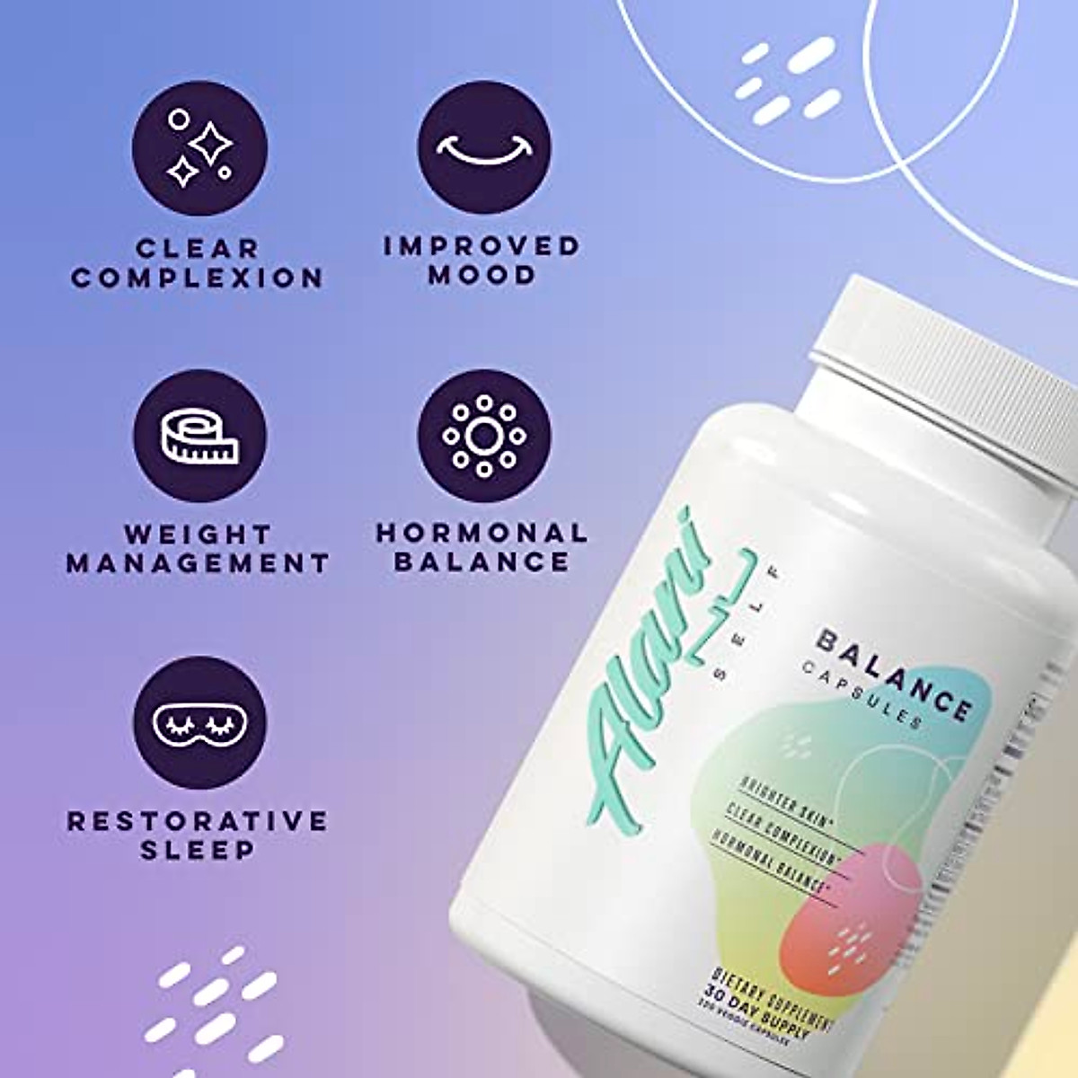 Alani Nu Hormonal Balance Vitamin Supplement for Women, Weight Management and Clear Complexion, 30 Servings