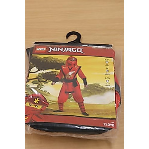 LEGO Ninjago Kai Jumpsuit Deluxe Child Costume For Boys, Red & Black, Kids Size Small (4-6)