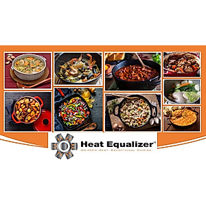 9.25 inch Cast Iron Heat Equalizer-Heat Diffuser Plate for Gas & Electric Stoves | Even Heat Distribution & Simmer Plate-even cooking-Durable Heat Tamer for Burners & Cooktops
