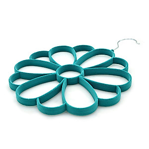 BVENGU Flocked Flower Scarf Hanger 5pcs