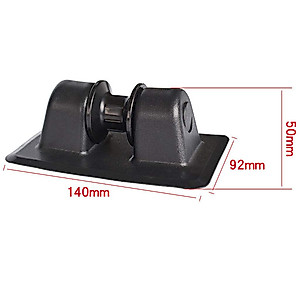 DoMyfit 2pc PVC Anchor Tie Off Patch Anchor Holder Wheel Anchor Row Roller Boating Inflatable Boats Kayaks Dinghy Accessories