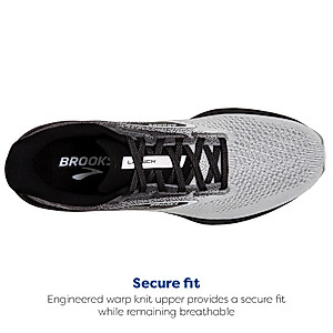 Brooks Men’s Launch 10 Neutral Running Shoe - Black/Blackened Pearl/White - 11.5 Medium