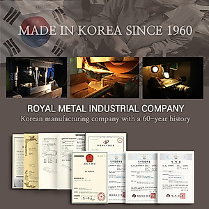 ROYAL [Made in Korea] Premium Nose Hair Trimmer for Men Freikugel, Manual, Battery-Free, Brass & Stainless Steel, Waterproof, Painless with a Patented Mechanism ET-32