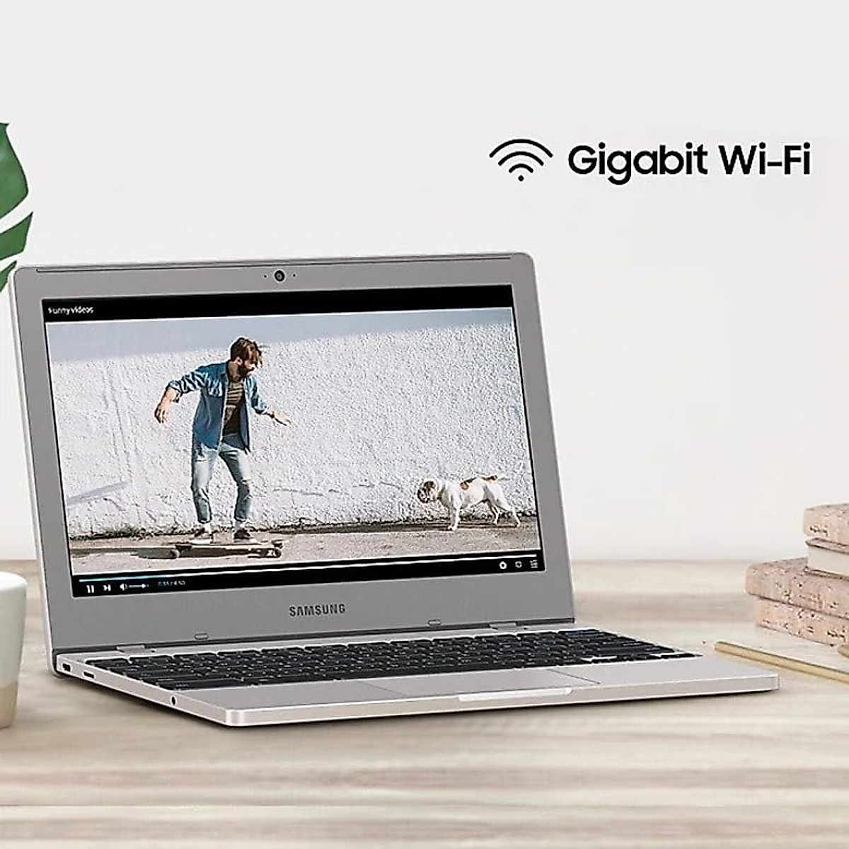 SAMSUNG Electronics Chromebook 4 (2021 Model Without SD Slot) 11.6" Intel UHD Graphics 600, Celeron Processor N4020, 4GB, 32GB, Wi-Fi - Platinum Titan (XE310XBA-KC1US)