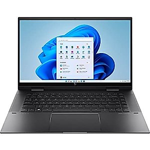 2021 Newest HP ENVY x360 2-in-1 Laptop, 15.6" Full HD Touchscreen, AMD Ryzen 5 5500U Processor up to 4.6GHz, 8GB Memory, 256GB PCIe SSD, Backlit Keyboard, HDMI, Wi-Fi, Windows 11 Home, Nightfall Black
