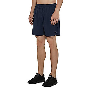 GGK Mens 5 Inch Running Shorts Lightweight Quick Dry Athletic Shorts for Workout Gym Training with Back Zipper Pockets Navy Blue