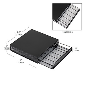 Mind Reader Storage Drawer Coffee Pod Holder, 36 Capacity, Black