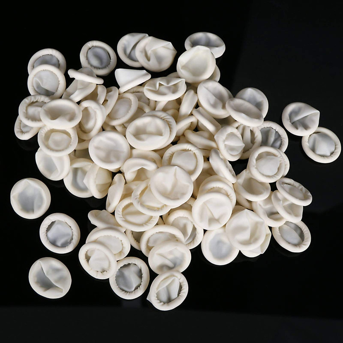 Upgrade Disposable Latex Finger Cots, 150g(Approx.260PCS) Powder Free Rubber Fingertips Finger Protector for Electronic Repair, Painting, Jewelry Cleaning, Manicures,Industrial (260 Count (Pack of 1))