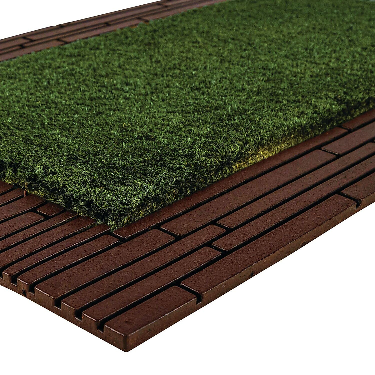 NoTrax, Green Rubber-Backed Natural Coir Doormat, Entry Mat for Indoor or Outdoor Use, 18"x30", C04 (C04S1830GN)