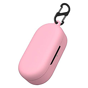 Naomo Silicone Case for TOZO T12, Soft and Flexible, Scratch/Shock Resistant Silicone Cover for TOZO T12 Headphones (Pink)
