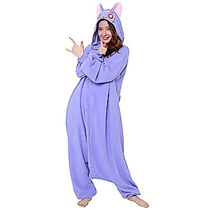 SAZAC Kigurumi - Sailor Moon - Luna - Onesie Jumpsuit Halloween Costume