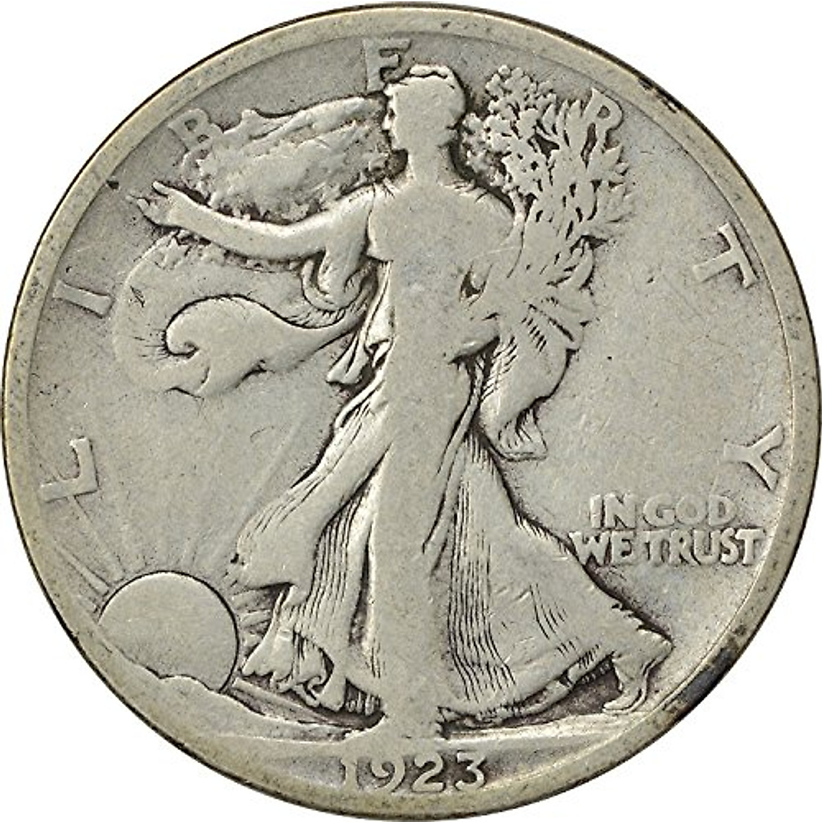 1923-S Walking Liberty Half Dollar, VG, Uncertified