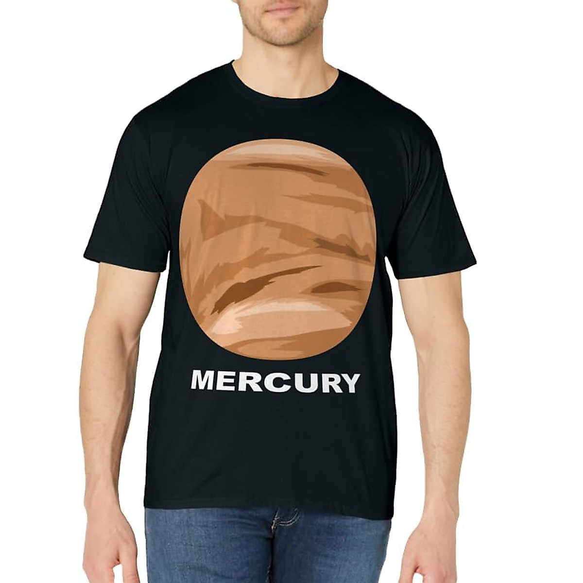 Solar System Group Costumes - Giant Planet Mercury Costume T-Shirt