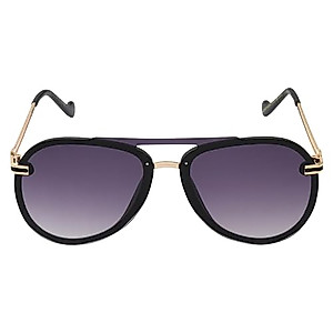 Jessica Simpson Women's J6195 Modern Aviator Pilot Sunglasses with UV400 - Glamorous Sunglasses for Women, 65mm