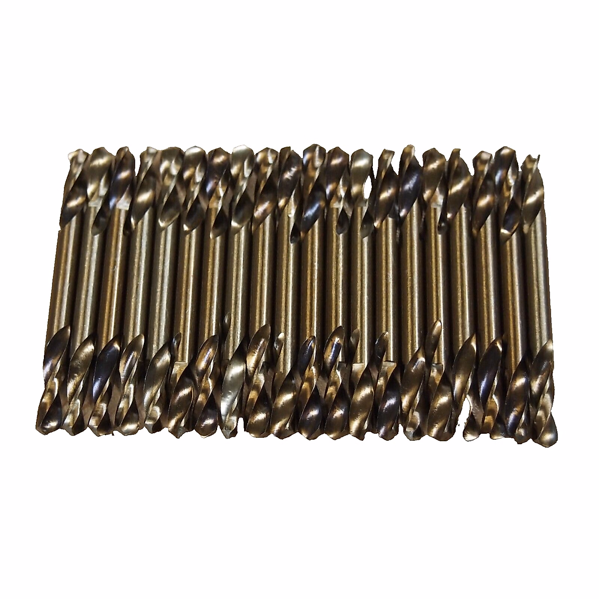 Lot of (20) 3/16" Cobalt Coated Double End Drill Bits Full Grounded