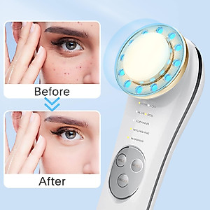 Galvanic Facial Machine Face Massager 7 in 1 Skin Care Tools High Frequency Facial Machine