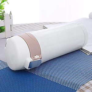 Vacuum Insulated Water Bottle Stainless Steel Leak Proof Flip Cap Travel Mug Coffee Tea Cup Outdoor Sports Camping 350ml(White)