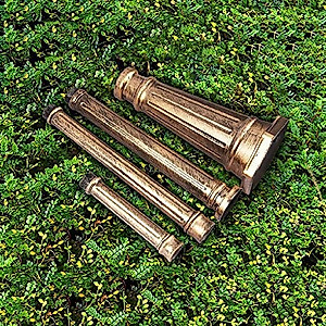 SHABOZ European Patio Light Glass Lantern Column Lamp 3-Lights Household Super Bright High Pole IP55 Thick Lights Outdoor Patio Outdoor Decor Rural Landscape Lantern E26/E27