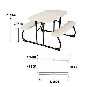 Lifetime 280094 Kid's Picnic Table, Size 1, Almond