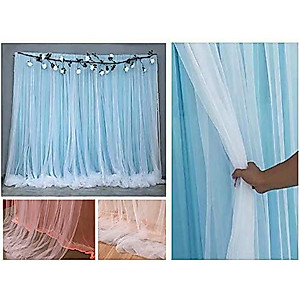 Champagne Tulle Chiffon Backdrop for Bridal Shower Wedding Ceremony Backdrops Curtains Newborn Baby Shower Backdrop Photo Booth Background Photography
