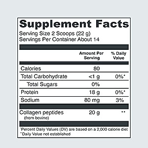 Vital Proteins Collagen Peptides Powder, Promotes Hair, Nail, Skin, Bone and Joint Health, Lemon 11 Ounce