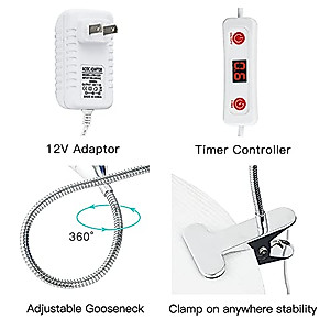 REPTILAMP UVA UVB Reptile Light Lamp, R6208 UV LED Replacement for 26 Watts UVB5.0 CFL Bulb