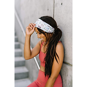 Maven Thread Campfire, Workout Headbands for Women, Wide Headbands for Women, Sports Running Headband for Exercise, Gym hairband Athletic Workouts and Yoga 4" Thick Non Slip Sweatbands for Women 2Pack