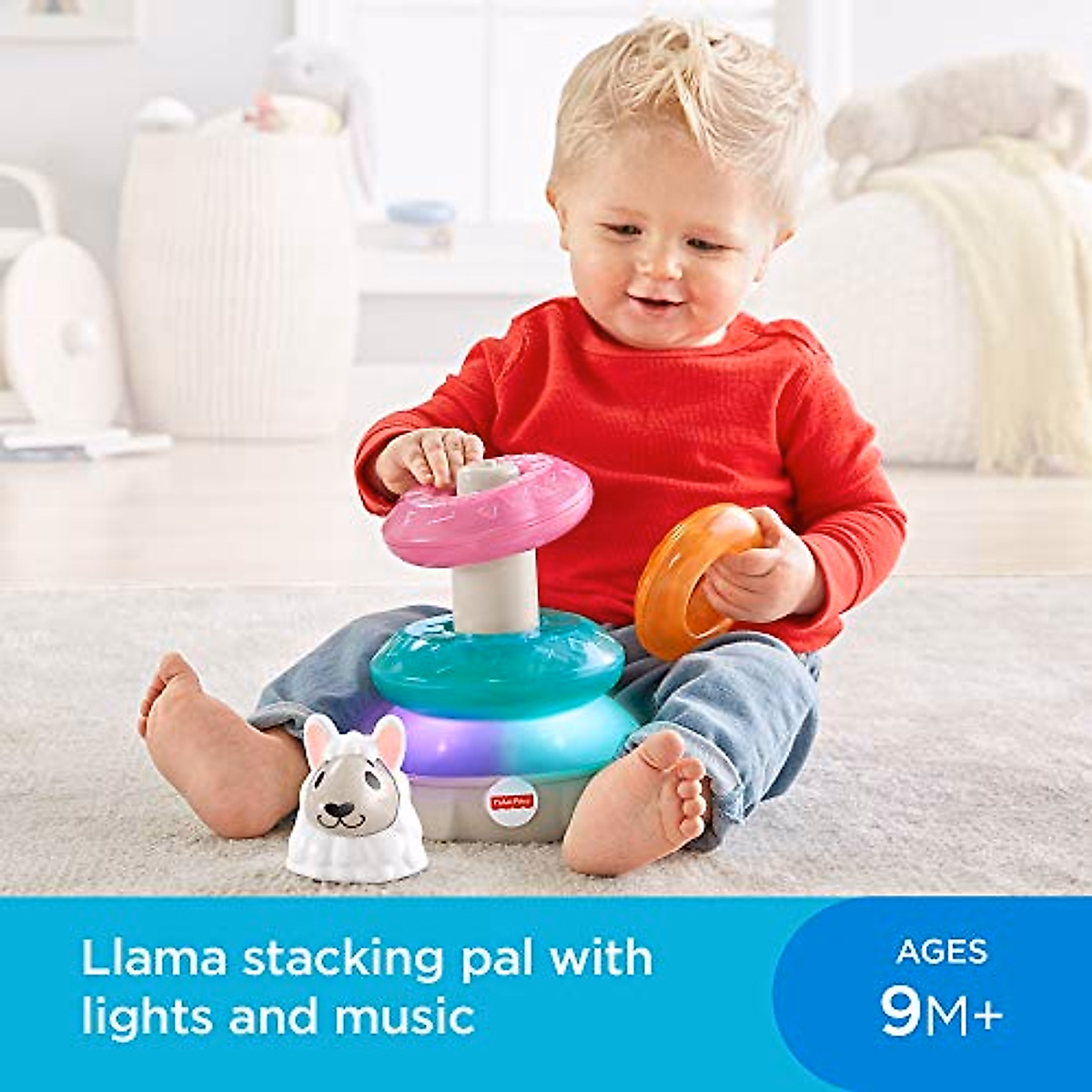Fisher-Price Linkimals Lights & Colors Llama, Multi Color
