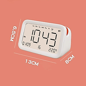 WAOCEO Alarm Clock/Digital Clock Loud Alarm Clock for Bedrooms with Night Light, USB Charger, Small Bedside Digital Clock with Display for Kids, Teens Bedside Clock