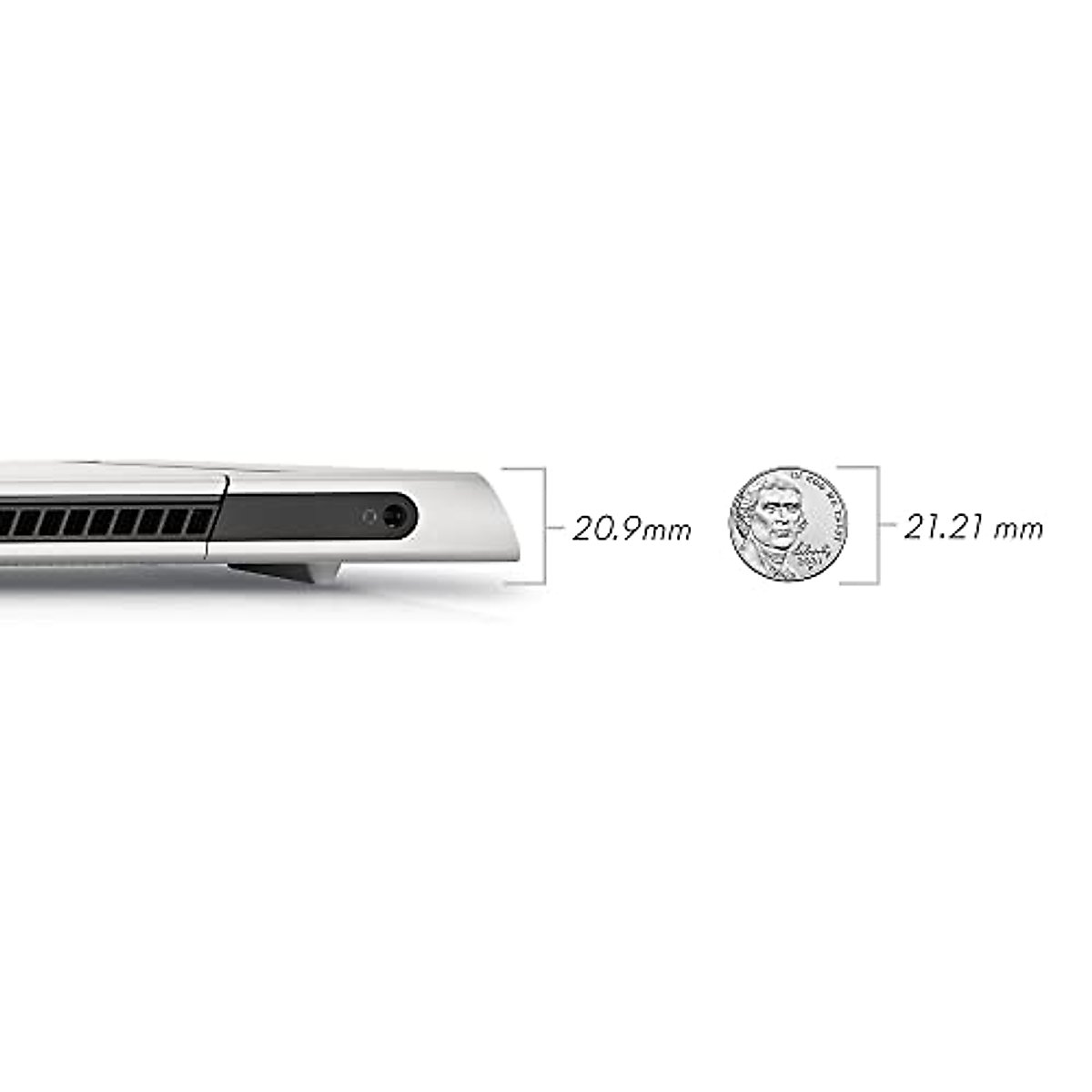 Alienware X17 R2 VR Ready Gaming Laptop - 17.3-inch FHD 360Hz 1ms Display, Core i7-12700H, 16GB RAM, 1TB SSD, NVIDIA GeForce RTX 3070Ti 8GB GDDR6, Bluetooth, Wi-Fi 6, USB-C, Windows 11 Home - White