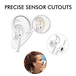 TOLUOHU AirPods Case, 12 in 1 Silicone AirPods 1&2 Accessories Set Protective Cover, Skin for Apple AirPods Charging Case, Watch Band/Airpods Tips/Strap/Holder/Ear Hooks/Keychain/Carrying Box(Black)