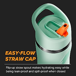 Gatorade 'Overtime' 22oz Stainless Steel Water Bottle, Straw Cap, Blue