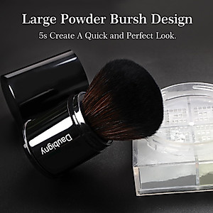 Retractable Kabuki Makeup Brush,Daubigny Powder Brushes Foundation Travel Foundation Brush for Blush Bronzer & Powder…