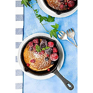 Mirro MIR-19050 Mini Ready to Use Pre-Seasoned Round Cast Iron Skillet, 6 Inch, Black