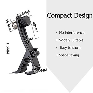 Shockproof Drum Mic Clip 4Pcs, Adjustable Drum Mic Kit & Microphone Holder for Mic Stand, Universal Microphone Clamp, Premium Drum Microphone Kit & Mic Holder for Drum Stand