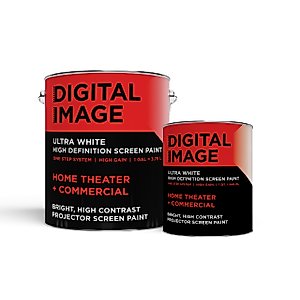 Projector Screen Paint - High Definition, 4K/8K, Ultra White - Gallon