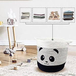 Storage Basket Bins Woven Baskets 3 Pack for Storage Woven Baskets 11.8in*11.8in for Organizing Living Room, Bedroom toys clothes towels books