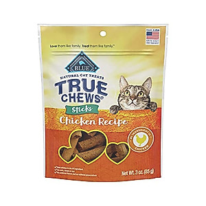 Blue Buffalo True Chews Sticks Natural Cat Treats, Chicken 3 oz Bag