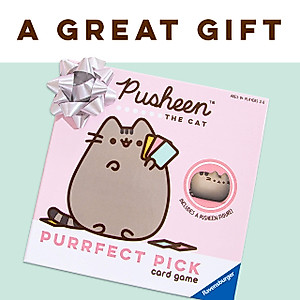 Ravensburger Pusheen Purrfect Pick Game - Fun Family Activity | Ideal for Cat Lovers and Pusheen Fans | Engaging Gameplay | Suitable for Ages 8 and Up | Pink Edition
